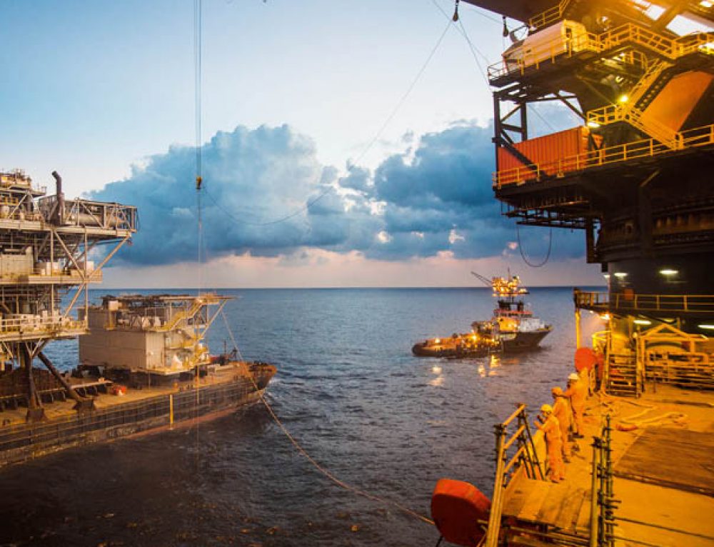 Side View of the Tamar Platform - Delek Group